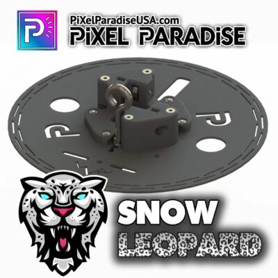 Snow Leopard™ Steel Mega Tree Topper - Pixel Paradise USA